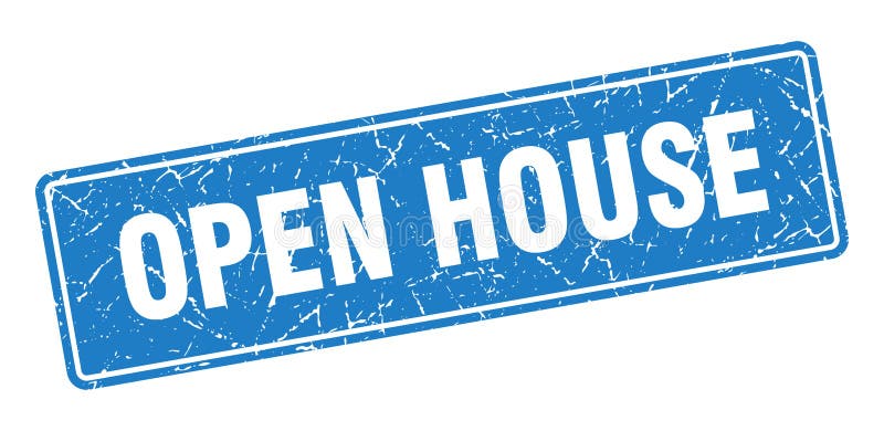 Open House Sign. Open House Grunge Stamp Stock Vector - Illustration of ...