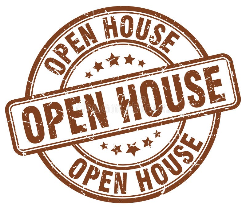 Open house stock vector. Illustration of mark, template - 124341364