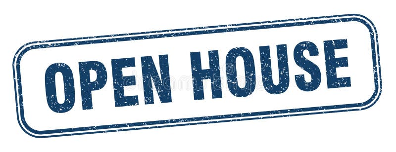 Open House Stamp. Open House Square Grunge Sign Stock Vector ...