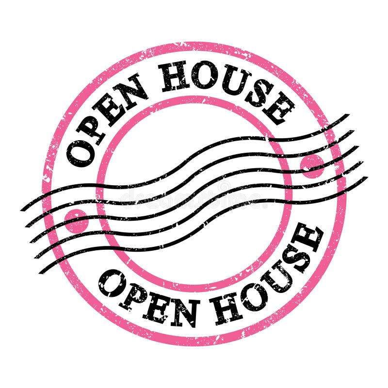 Open House Stamp Seal Stock Illustrations – 328 Open House Stamp Seal ...