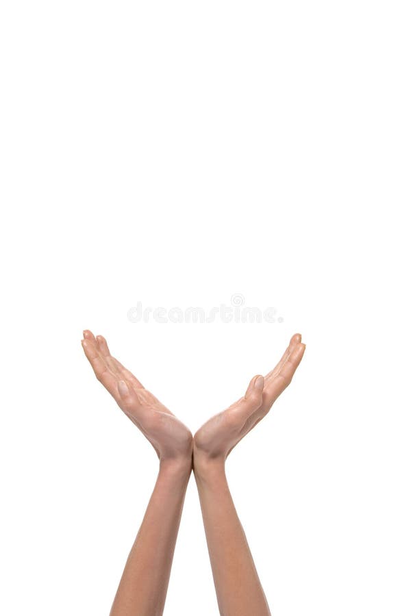 Hand Language - Open Hands Presenting Anything Stock Image - Image of ...