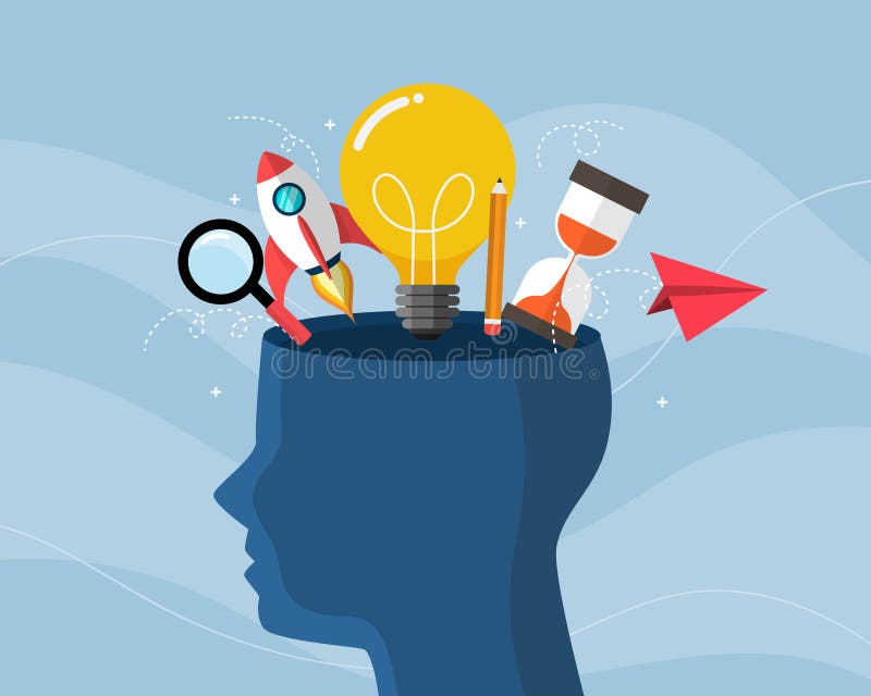 Open Human Head Idea Inspiration Creative Success.thinking and ...