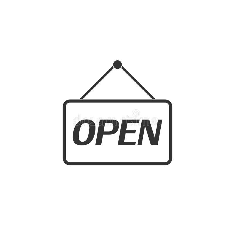 Open Icon in Simple Design. Vector Illustration Stock Vector ...