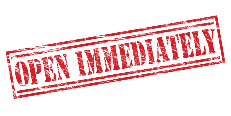 Open Immediately Rubber Stamp Stock Vector - Illustration of naked ...