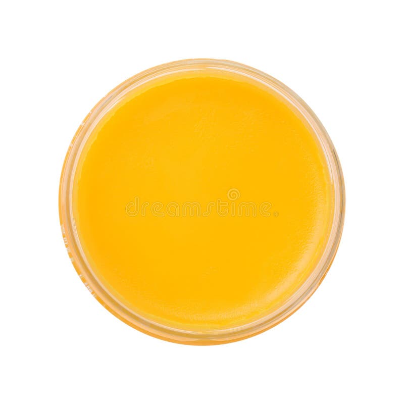 Open Jar of Petrolatum Isolated on White, Top View Stock Image - Image ...