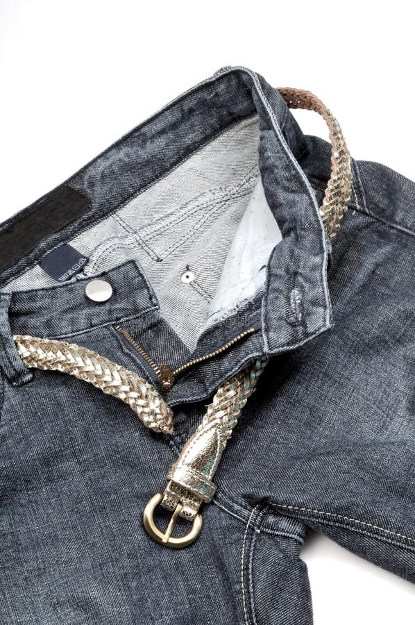 Open jeans version stock image. Image of backlit, abdomen - 7365465