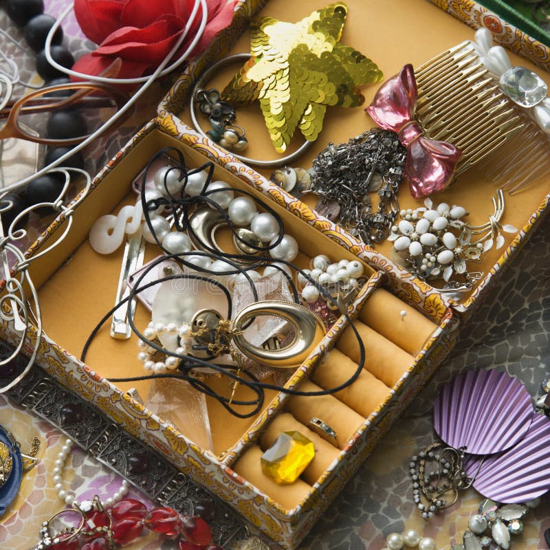 Open jewelry box. stock photo. Image of jewelry, intimate - 2425116