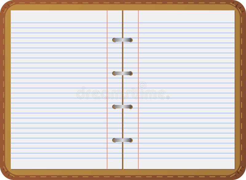 Open Journal stock vector. Illustration of document, empty - 13175756