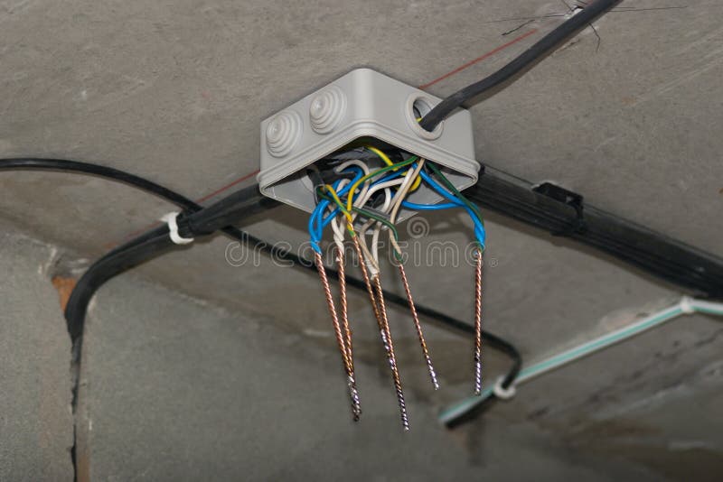 Installation of Electrical Wiring during the Construction of a House ...