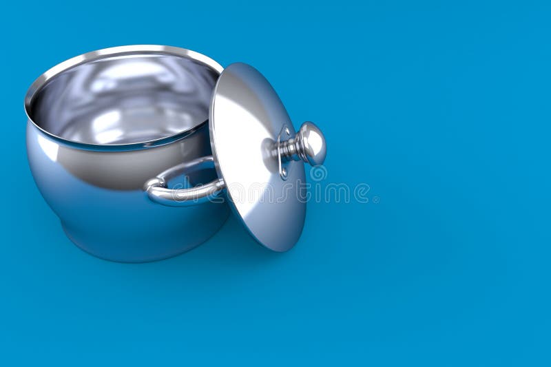 Open kitchen pot stock illustration. Illustration of copy - 169362788