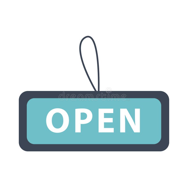 Now Open Label Sign. Round Stamp. Band. Ribbon Stock Vector ...