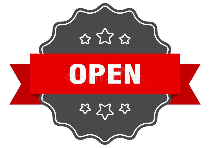 Open label stock vector. Illustration of medallion, band - 160025539