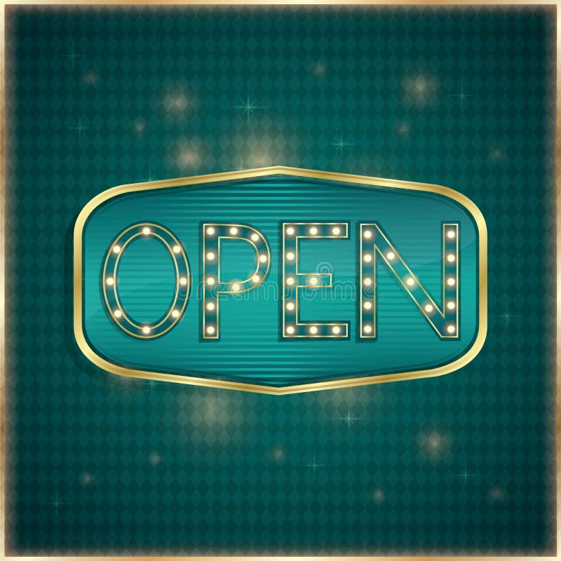 We are Open Label. Vector Illustration Decorative Design Stock Vector ...