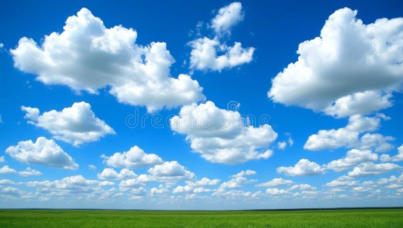 Open Landscape Nature Scene with Cloud Formation in Panoramic View ...