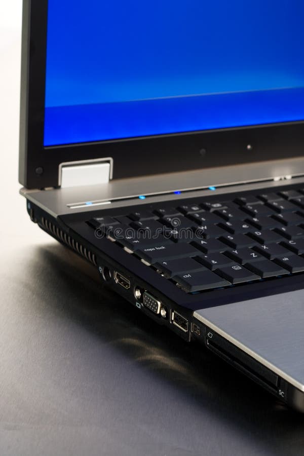 Open Laptop stock image. Image of giving, front, showing - 11013525