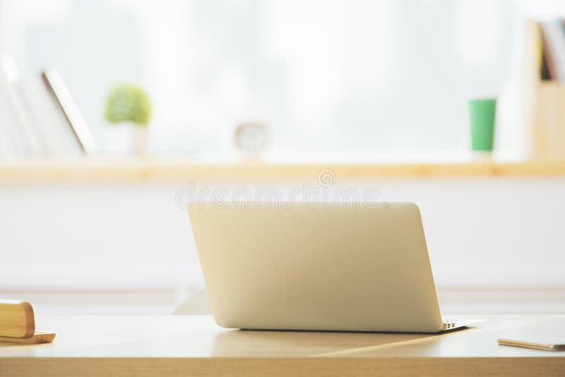 Open laptop back stock photo. Image of laptop, blurry - 87696014