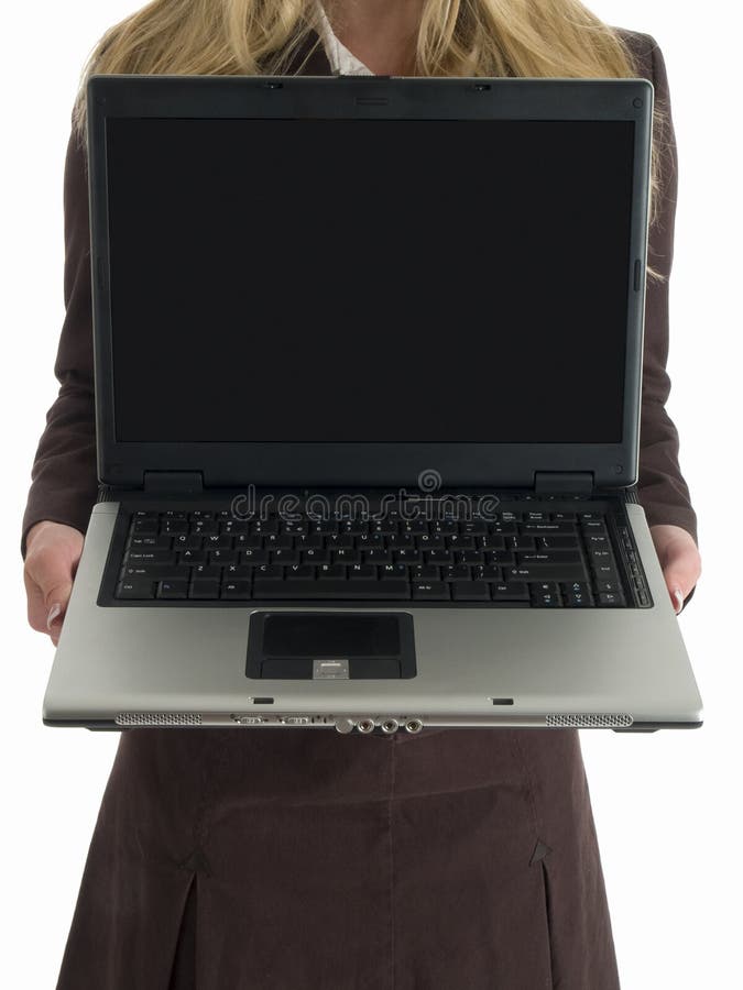 Open laptop computer stock image. Image of exposing, electronic - 3333241