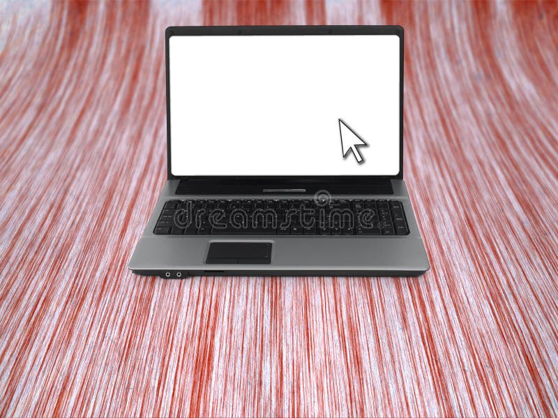 Open laptop computer stock image. Image of stripey, computer - 4870915