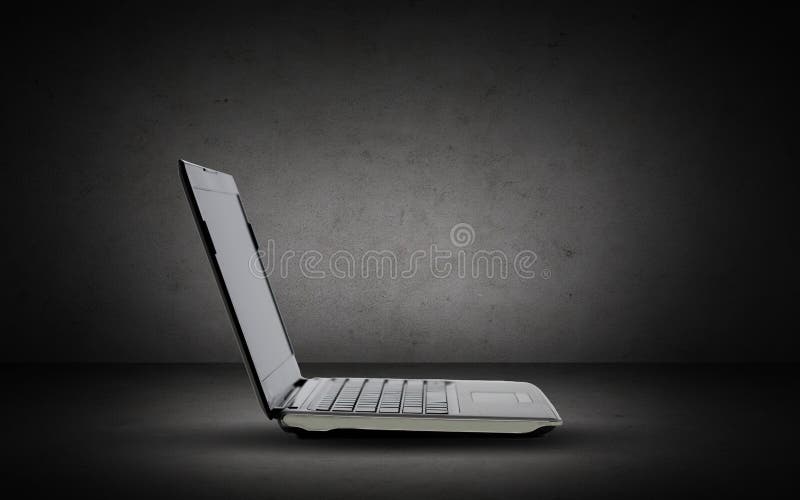 Open laptop computer stock image. Image of details, screen - 11712883