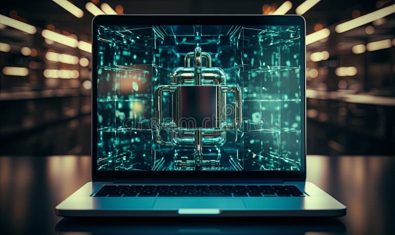 Open laptop computer stock image. Image of details, screen - 11712883