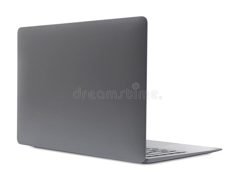 Open Laptop Isolated on White. Modern Technology Stock Photo - Image of ...