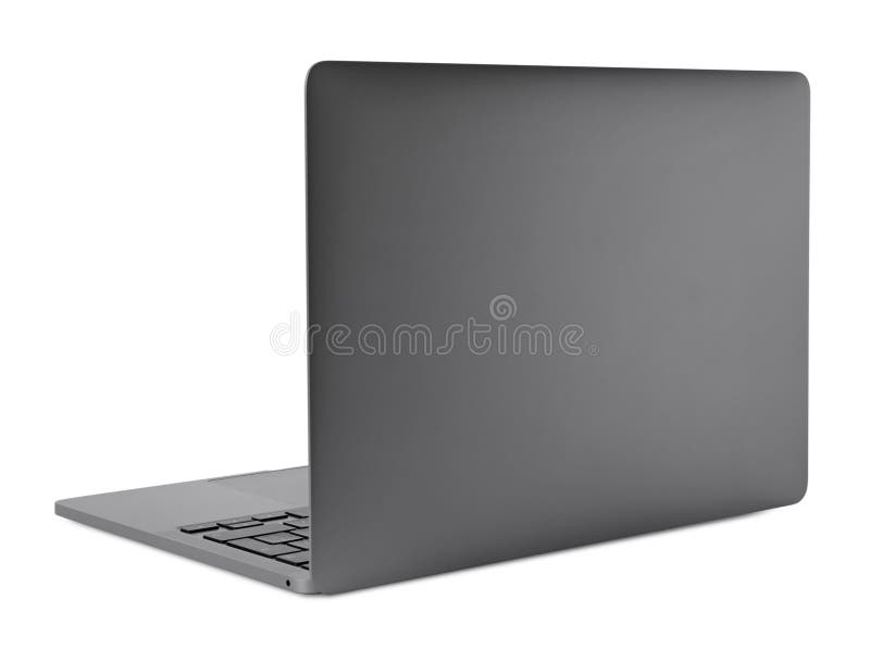 Open Laptop Isolated on White. Modern Technology Stock Photo - Image of ...