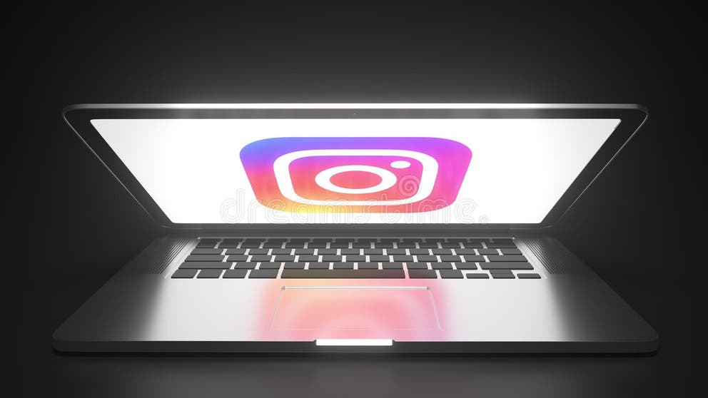 Logo Instagram Laptop Stock Illustrations – 150 Logo Instagram Laptop ...