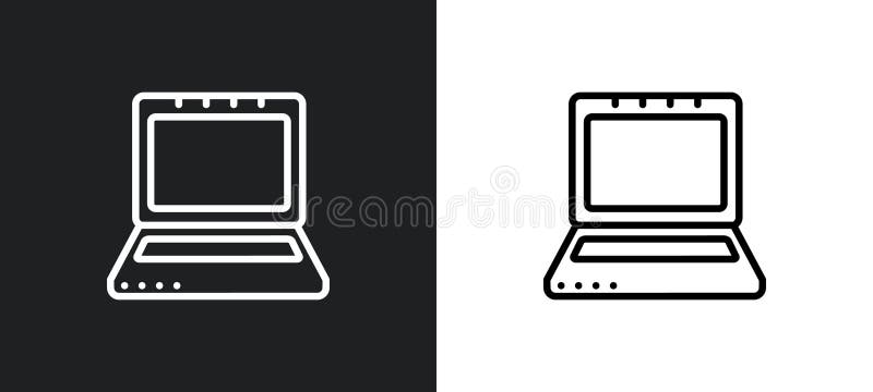Laptop Open Outline Stock Illustrations – 5,482 Laptop Open Outline ...