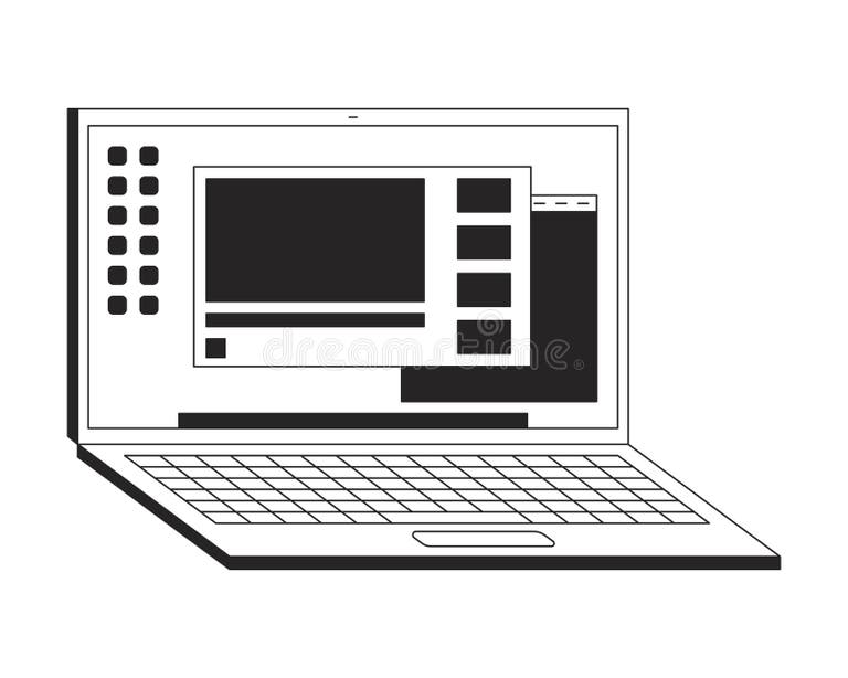 Working Online Notebook Stock Illustrations – 18,865 Working Online ...