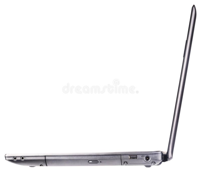 Laptop side isometric view stock photo. Image of connector - 44045438