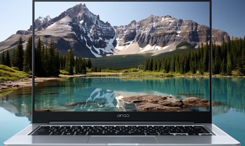 Open Laptop on Table stock photo. Image of business - 322062690