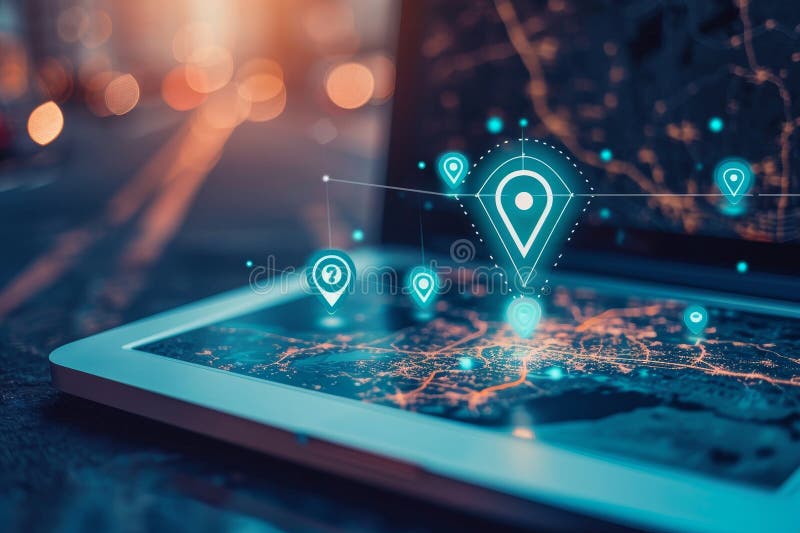 An Open Laptop with a World Map on the Screen, Showcasing the Power of ...