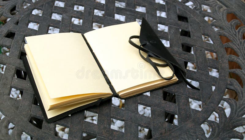 Leather bound journal stock photo. Image of stitched - 43313044