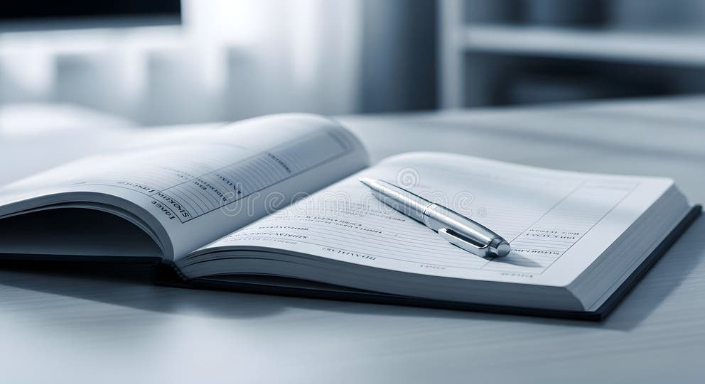 Open Ledger Savings Concept in Home Office Subtle Shadow Stock ...