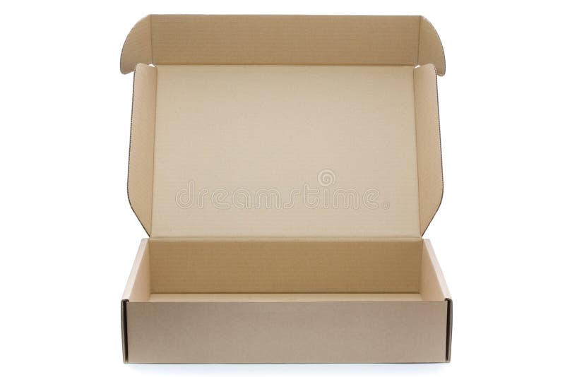 Open lege doos stock afbeelding. Image of open, geval - 23611401