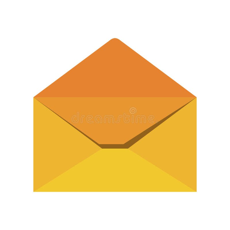 Open letter isolated icons stock vector. Illustration of card - 136844278