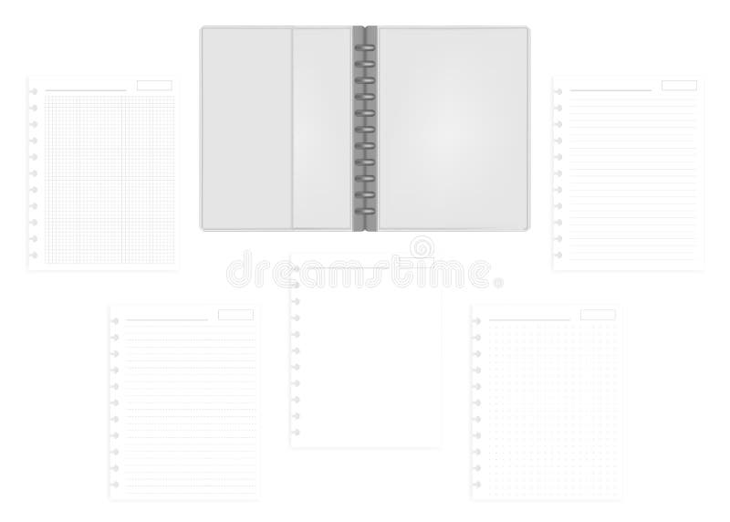 Open Letter Size Disc Bound Notebook Folder with Filler Paper, M Stock ...