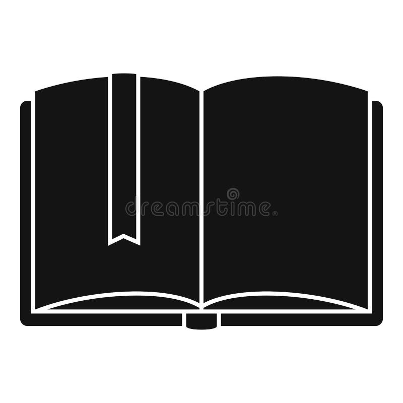 Open Library Literature Book Icon, Simple Style Stock Vector ...