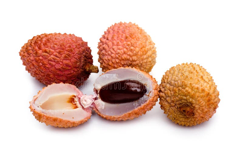 Open lichee close up stock image. Image of china, diet - 18342699