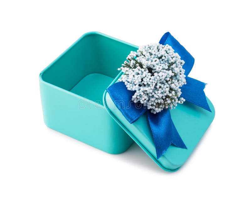Open light blue gift box stock image. Image of mall, lady - 85259407