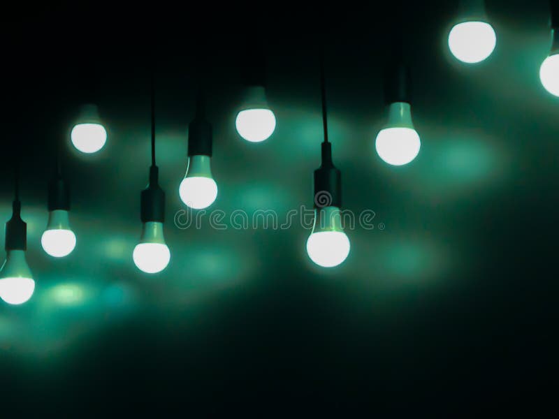 Open Blue Light Bulb on Background Stock Photo - Image of electricity ...