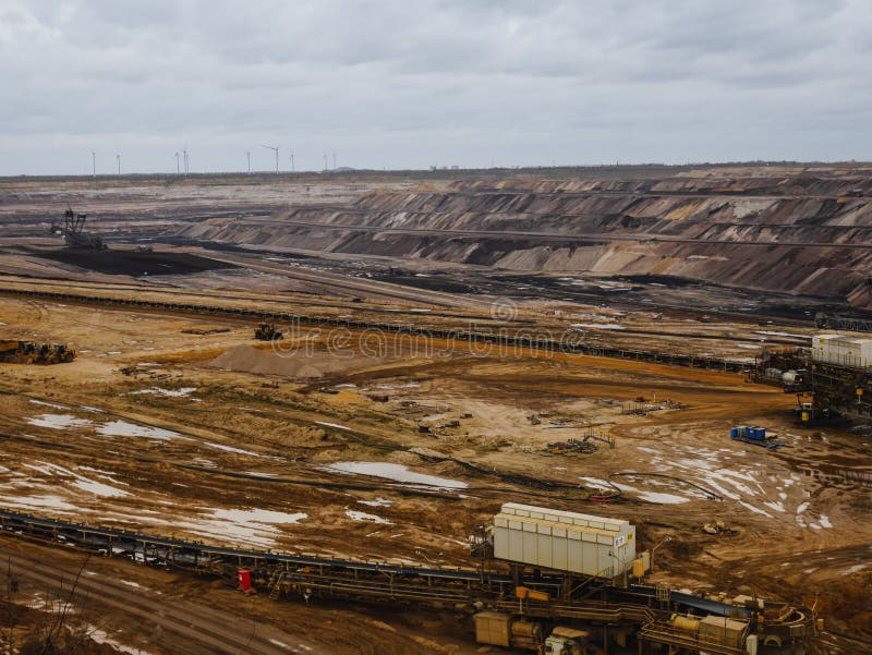 Open Lignite Mine in Germany Stock Image - Image of view, germany ...