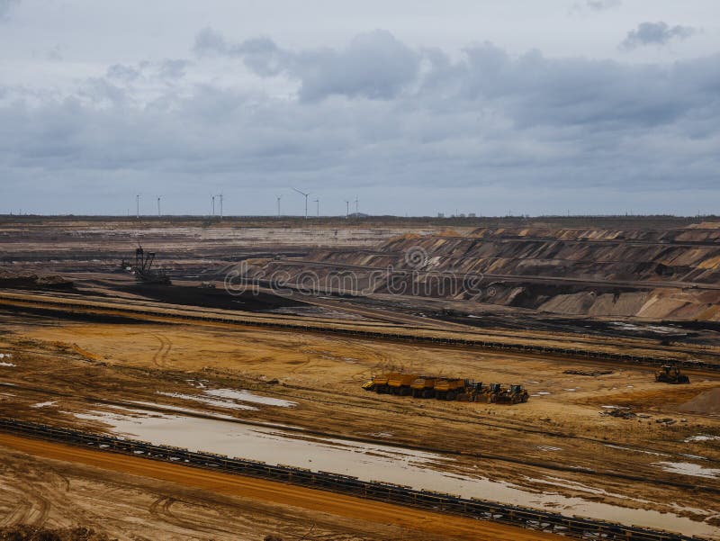 Open Lignite Mine in Germany Stock Photo - Image of industry ...