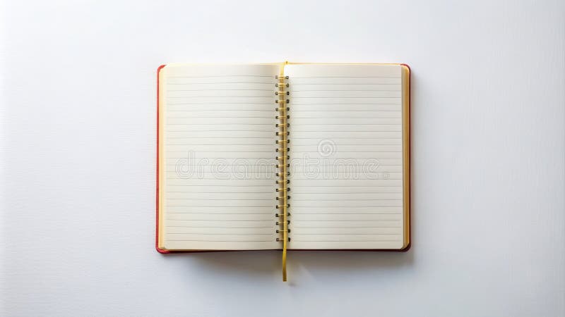 Open Lined Notebook Mockup Realistic Design for Stationery Creative ...