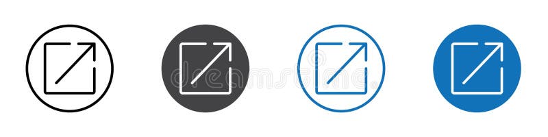 Link Icon Simple Thin Outline Stock Vector - Illustration of clean ...