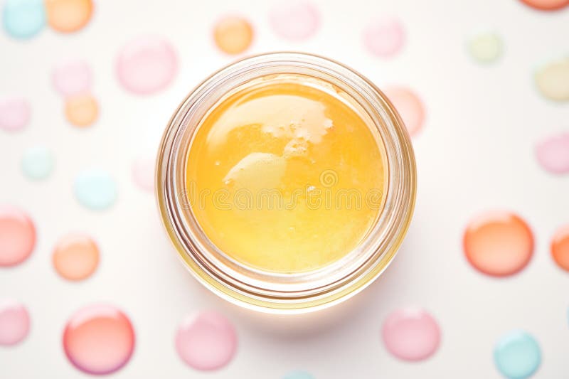 An Open Lip Balm with Texture Clearly Visible Stock Photo - Image of ...