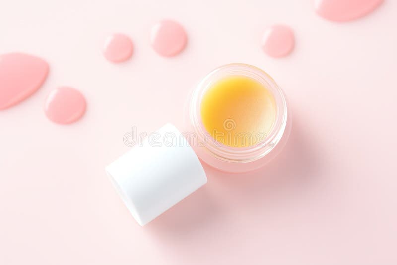 Open Lip Balm with Visible Texture Stock Photo - Image of balm ...