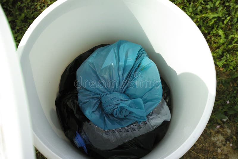 Open litter with garbage stock photo. Image of bottle - 225822182