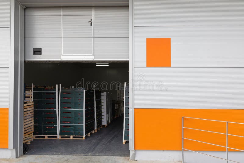 Loading door stock image. Image of ramp, entrance, depot - 31682819