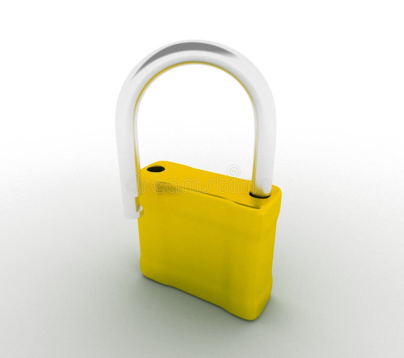 Open lock stock illustration. Illustration of unbolt - 14885602